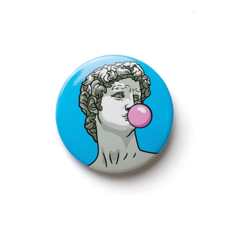 Michelangelo's David Button